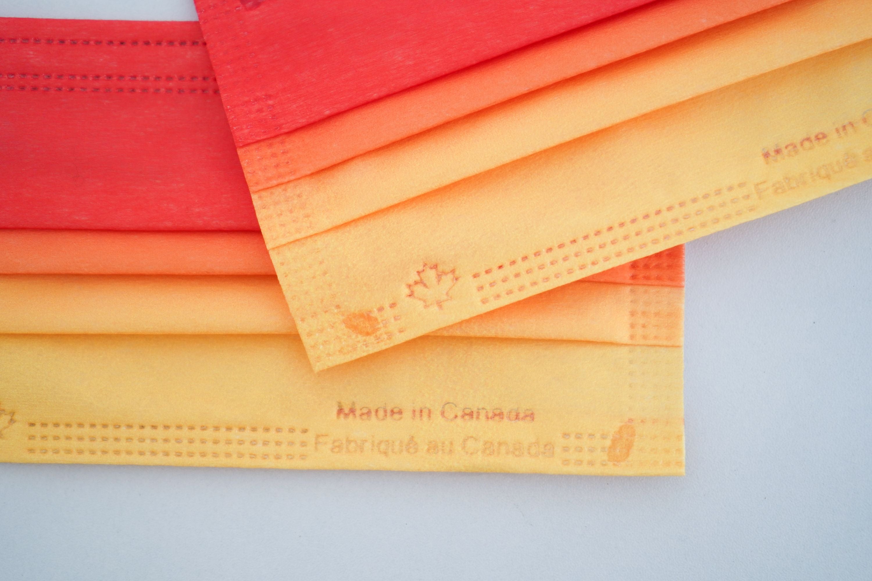 ASTM Level 3 Silk-Feel Gradient Colour Procedural Mask (Mango) – EPS ...