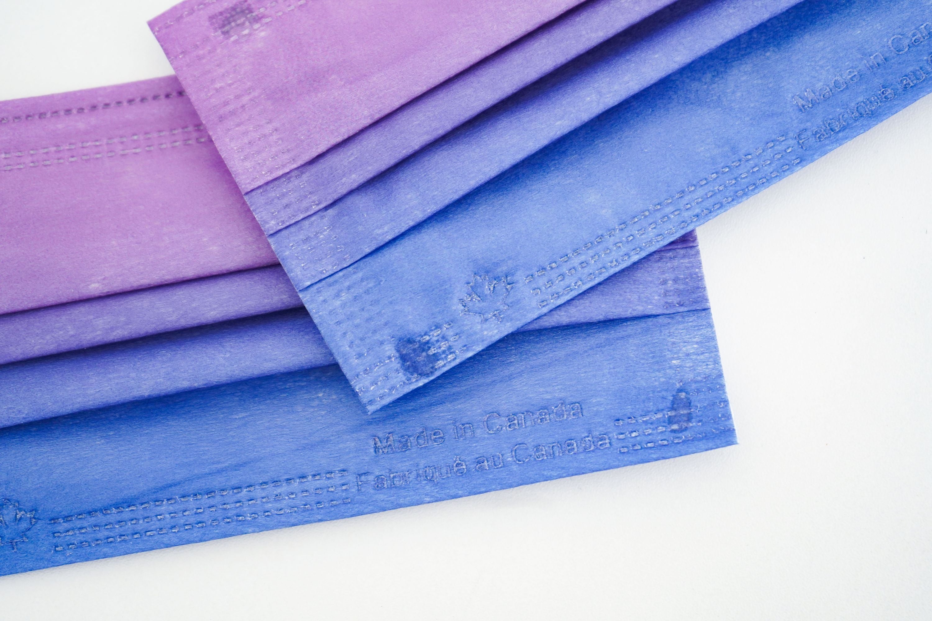 ASTM Level 3 Silk-Feel Gradient Colour Procedural Mask (Indigo Purple ...