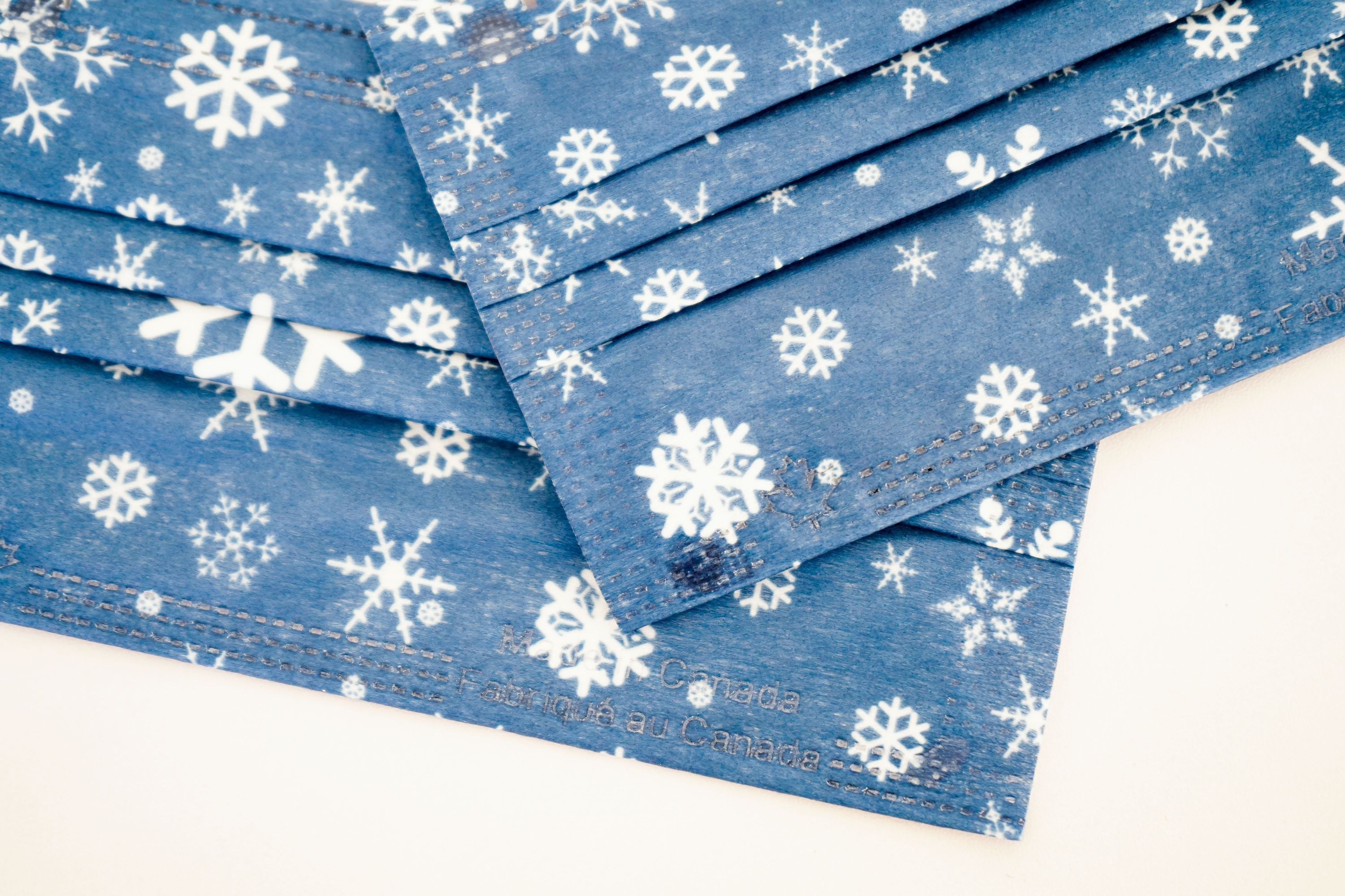 ASTM Level 3 Silk-Feel Snowflakes Procedural Mask (Blue) – EPS Care ...