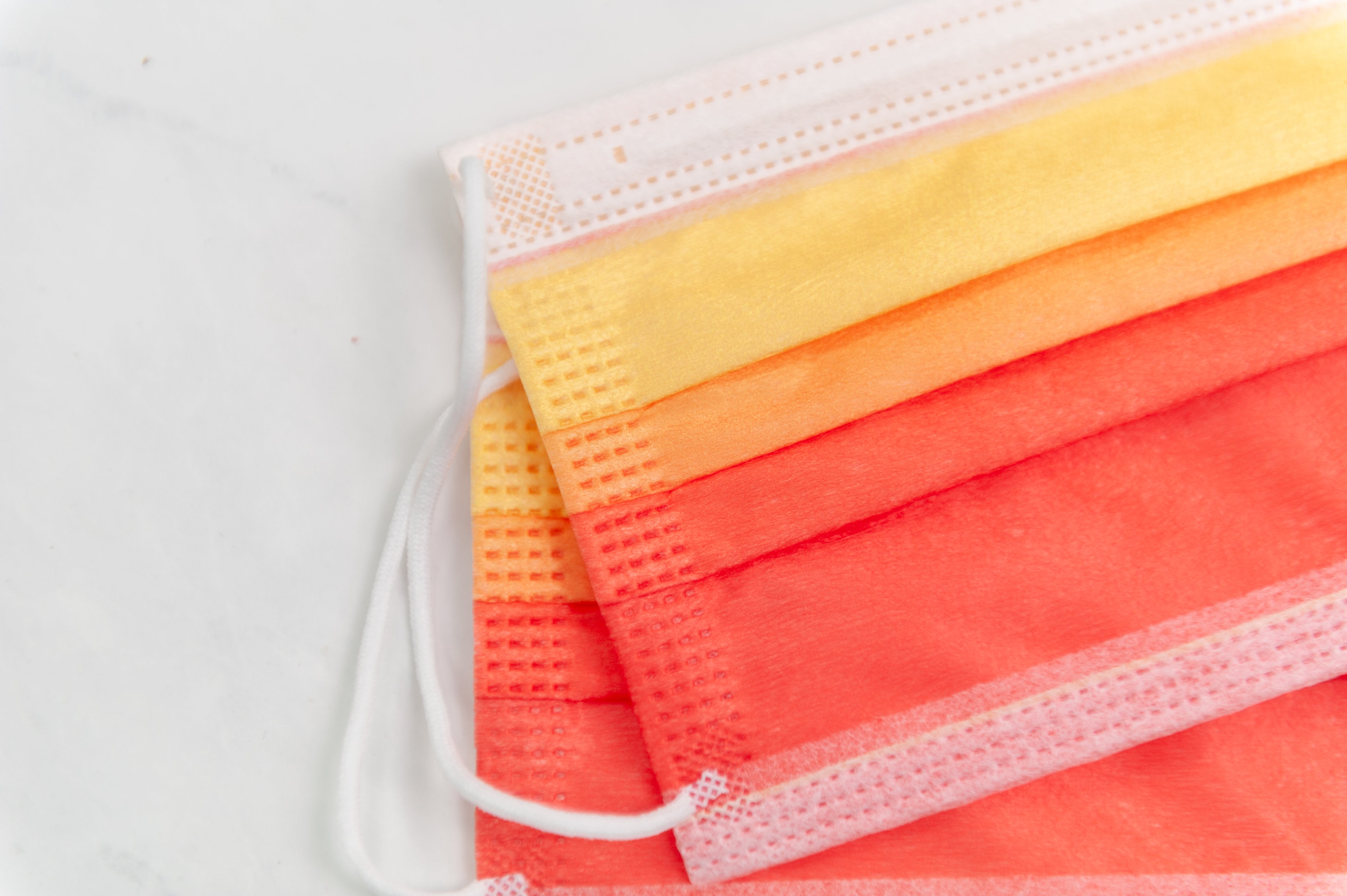 ASTM Level 3 Silk-Feel Gradient Colour Children Mask (Mango) – EPS Care ...